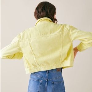 Zara | Jackets & Coats | Zara Yellow Jacket | Poshmark
